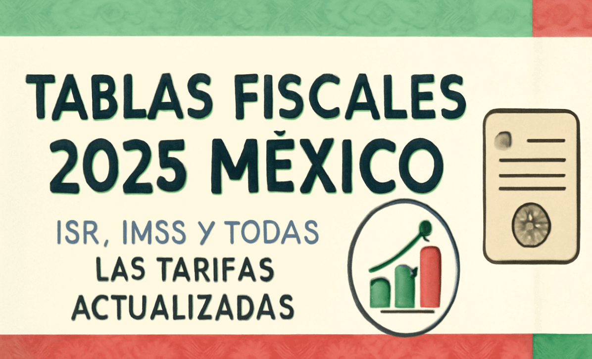 Tablas Fiscales 2025 México: ISR, IMSS y Todas las Tarifas Actualizadas